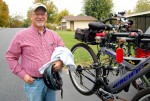 Ernie Chiles Rides Bicycle Around Horseshoe Lake - Cape Girardeau ...